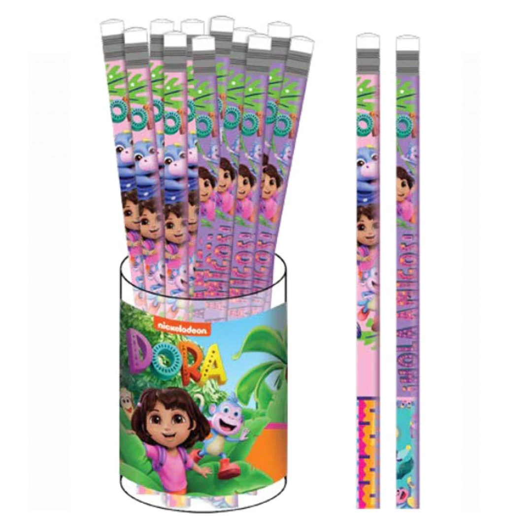 Dora Exploratoarea – Set 5 creioane grafit HB cu radieră GIM34570600-5 ...